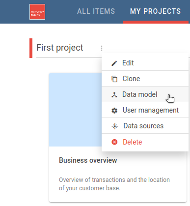 Tutorial 2: Data model and data dimensions